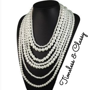 Jewelry | Multi Layered Strands Of Pearls | Poshmark